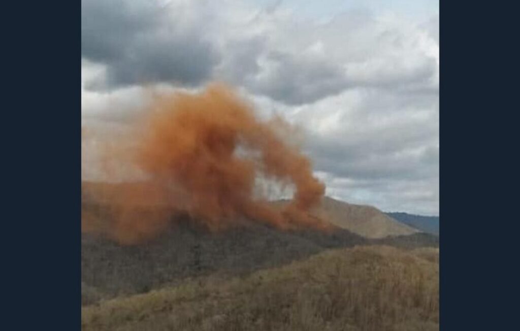 Se registró fuerte explosión de tubería de gas metano en Charallave