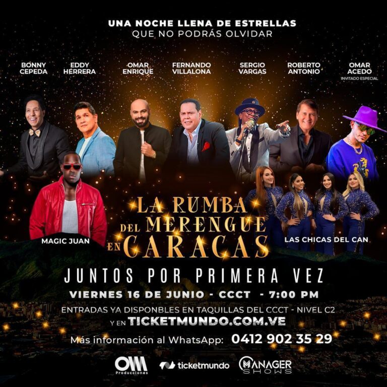 “La Rumba del Merengue en Caracas” abre segunda preventa