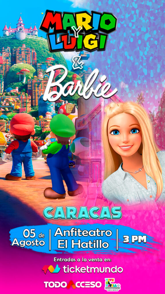 Barbie, Mario y Luigi se apoderan del Anfiteatro de El Hatillo