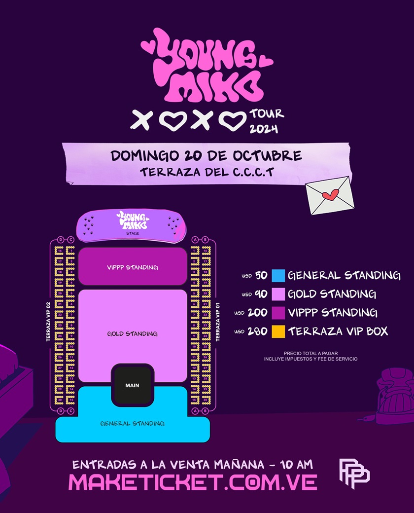 Te presentamos los precios del concierto de Young Miko en Caracas