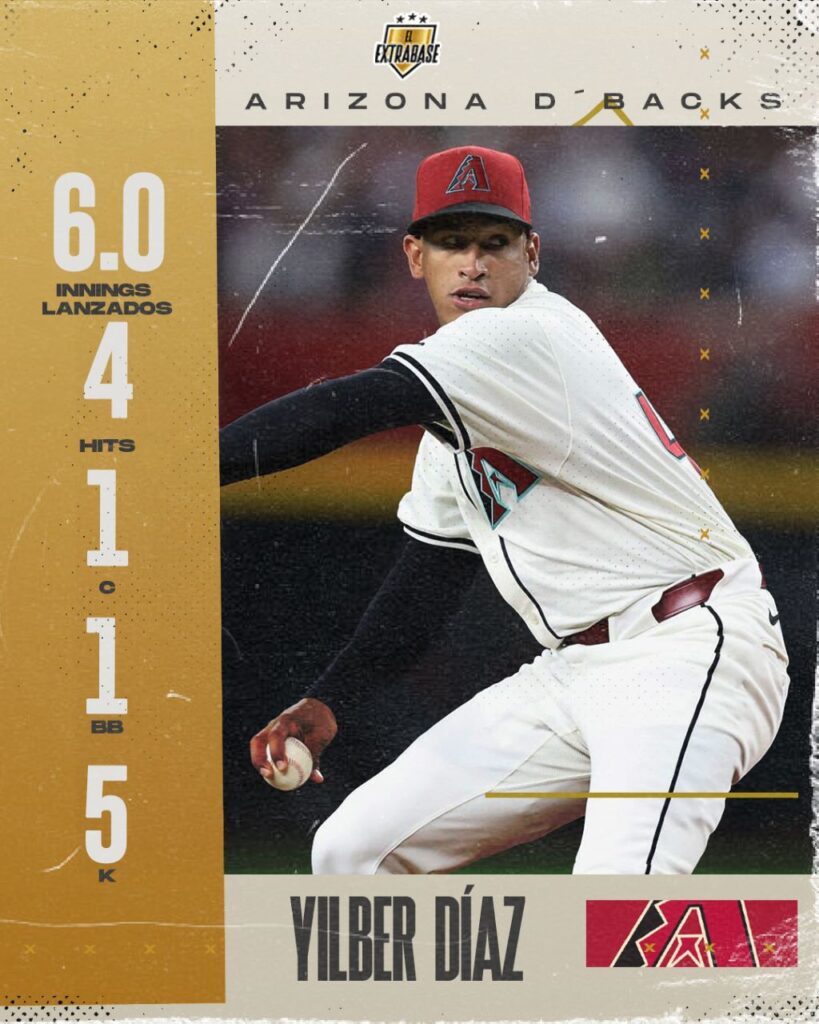 Yilber Díaz debuta con Arizona tras singular historia de superación