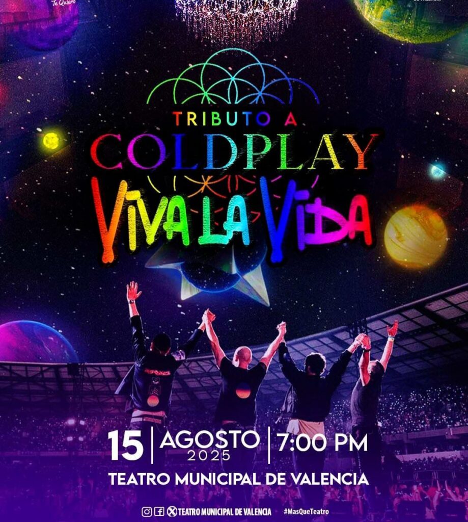 Tributo “Coldplay Viva la vida” regresa al Teatro Municipal
