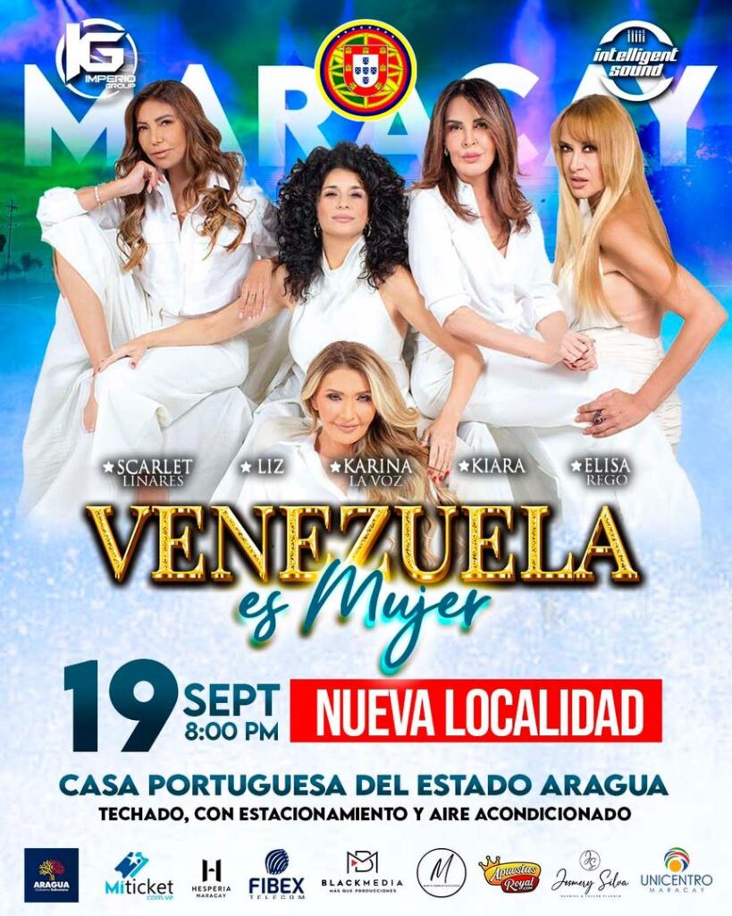 Concierto Venezuela es mujer con nueva locación en Maracay