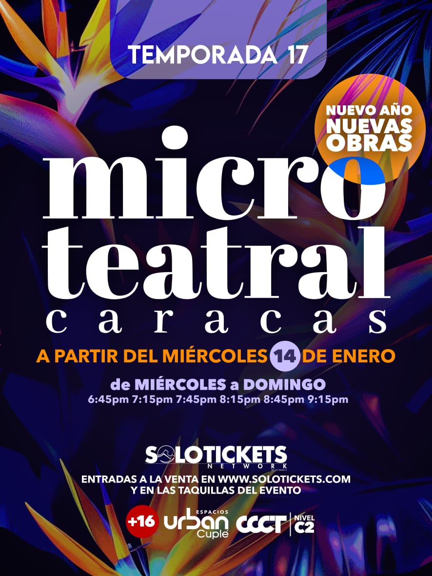 Microteatral Caracas regresa con fuerza este 2026